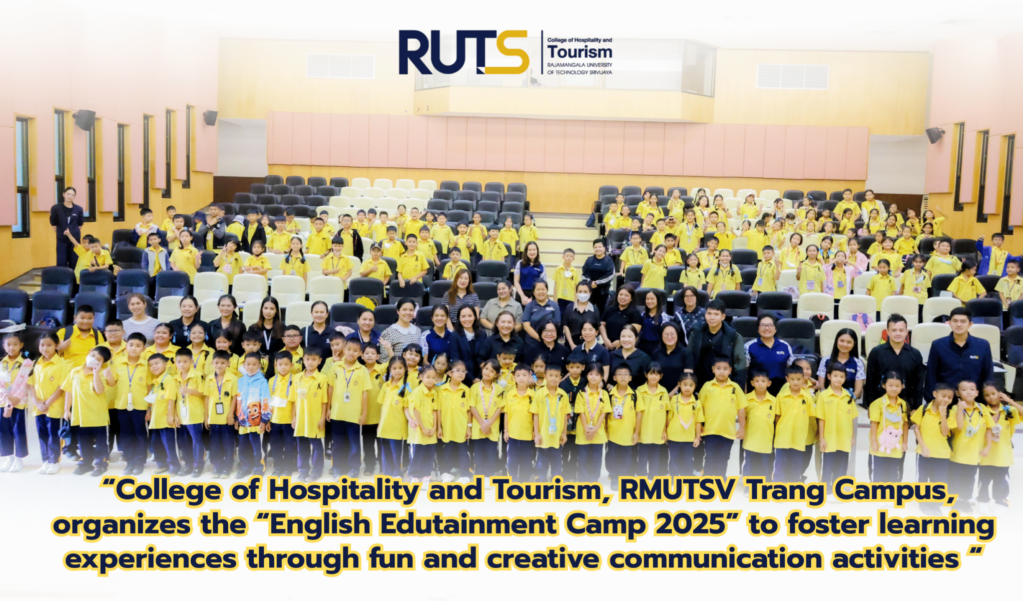 College of Hospitality and Tourism, RMUTSV Trang Campus, organizes the ...